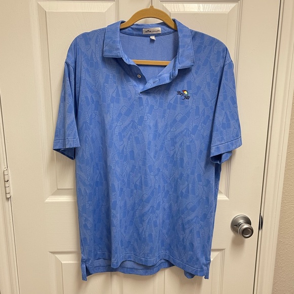 Peter Millar | Shirts | Peter Millar Blue Pattern Golf Polo | Poshmark